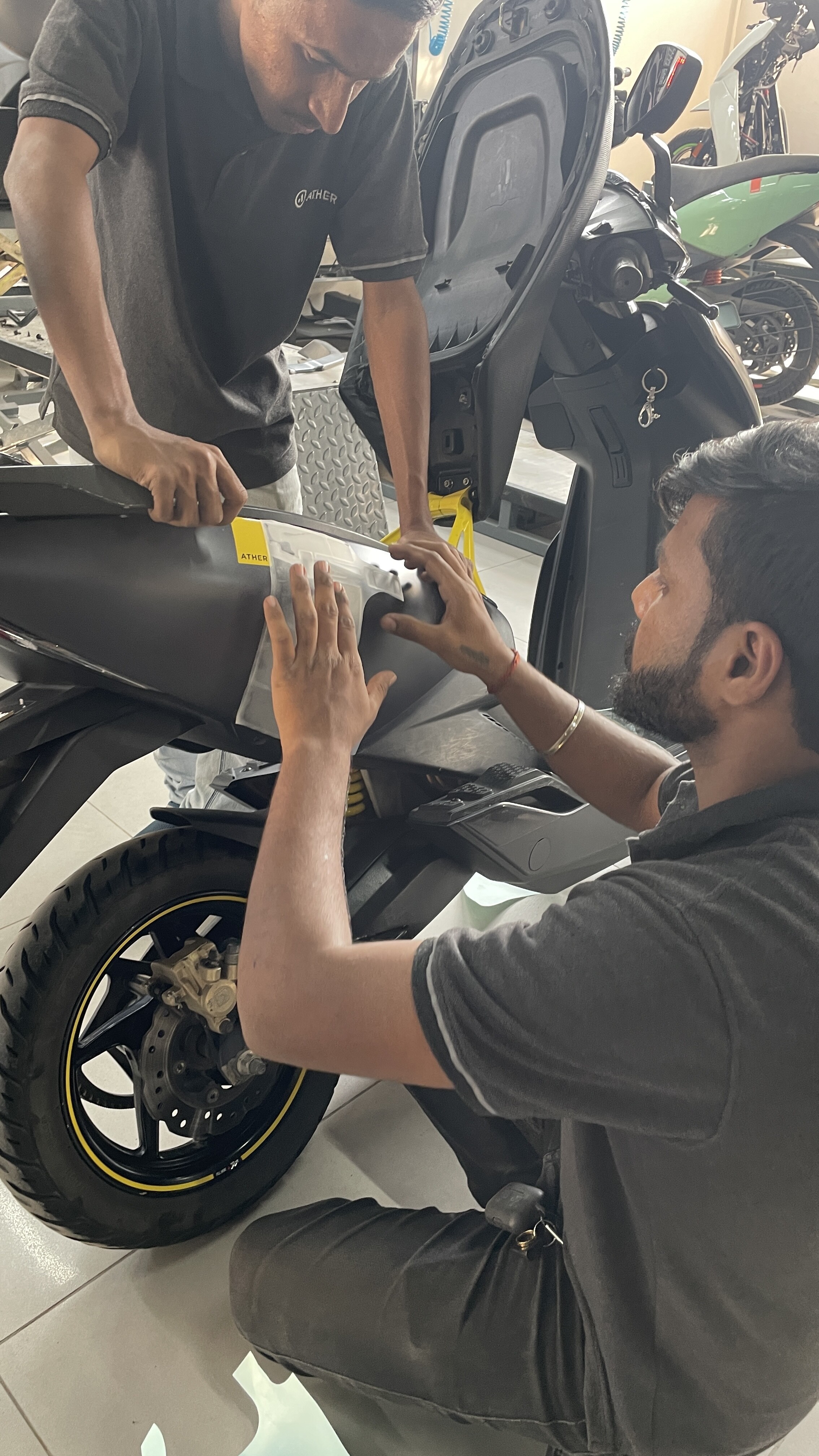 Free accessory by Ather: Body Guard - Ather vehicle reviews - Ather ...